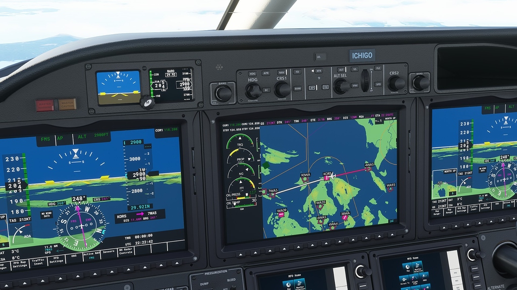 Instruments in the middle screen of the TBM 930 are bigger than they ...
