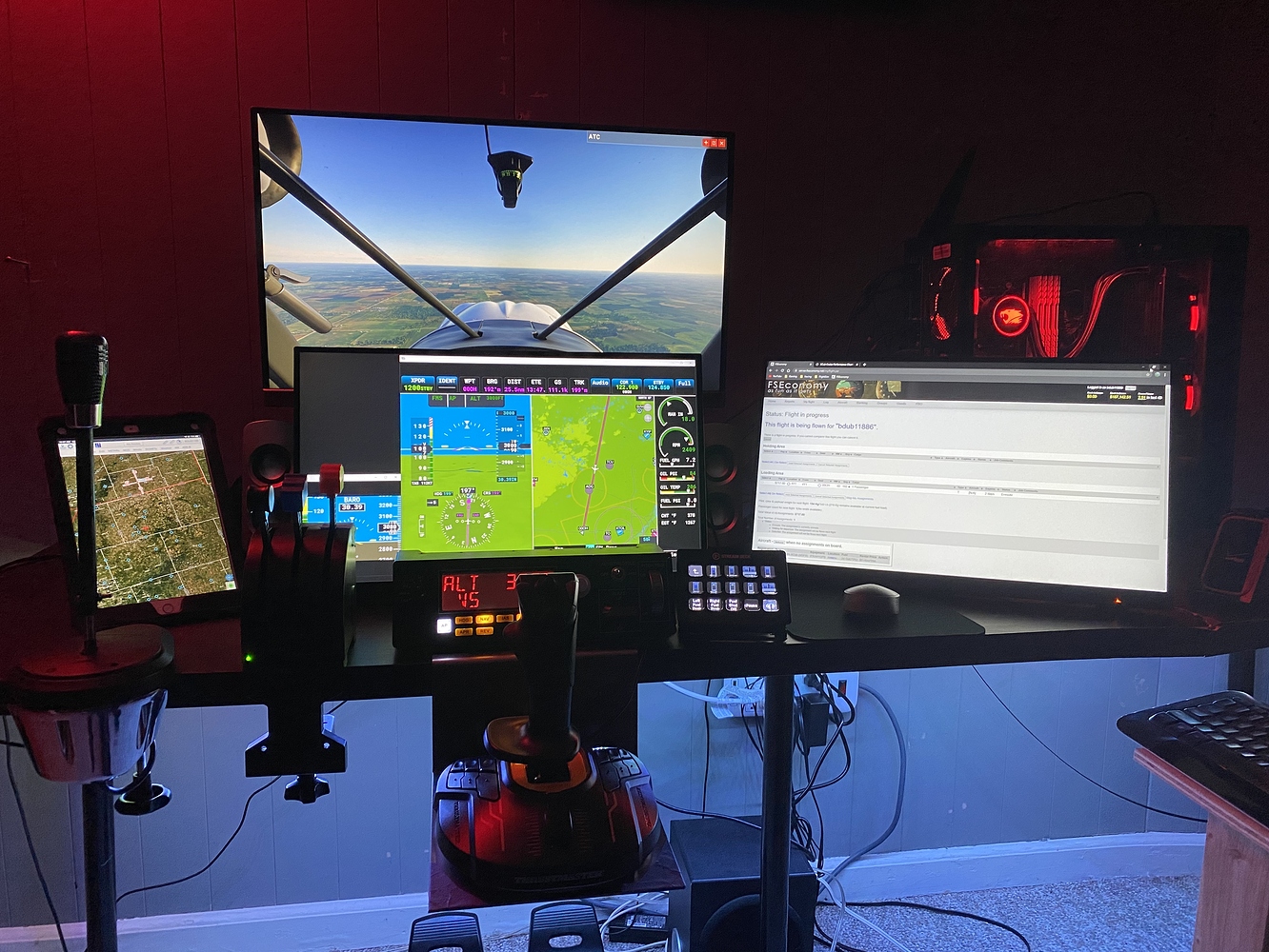 My Simple Setup - Home Cockpit Builders - Microsoft Flight Simulator Forums