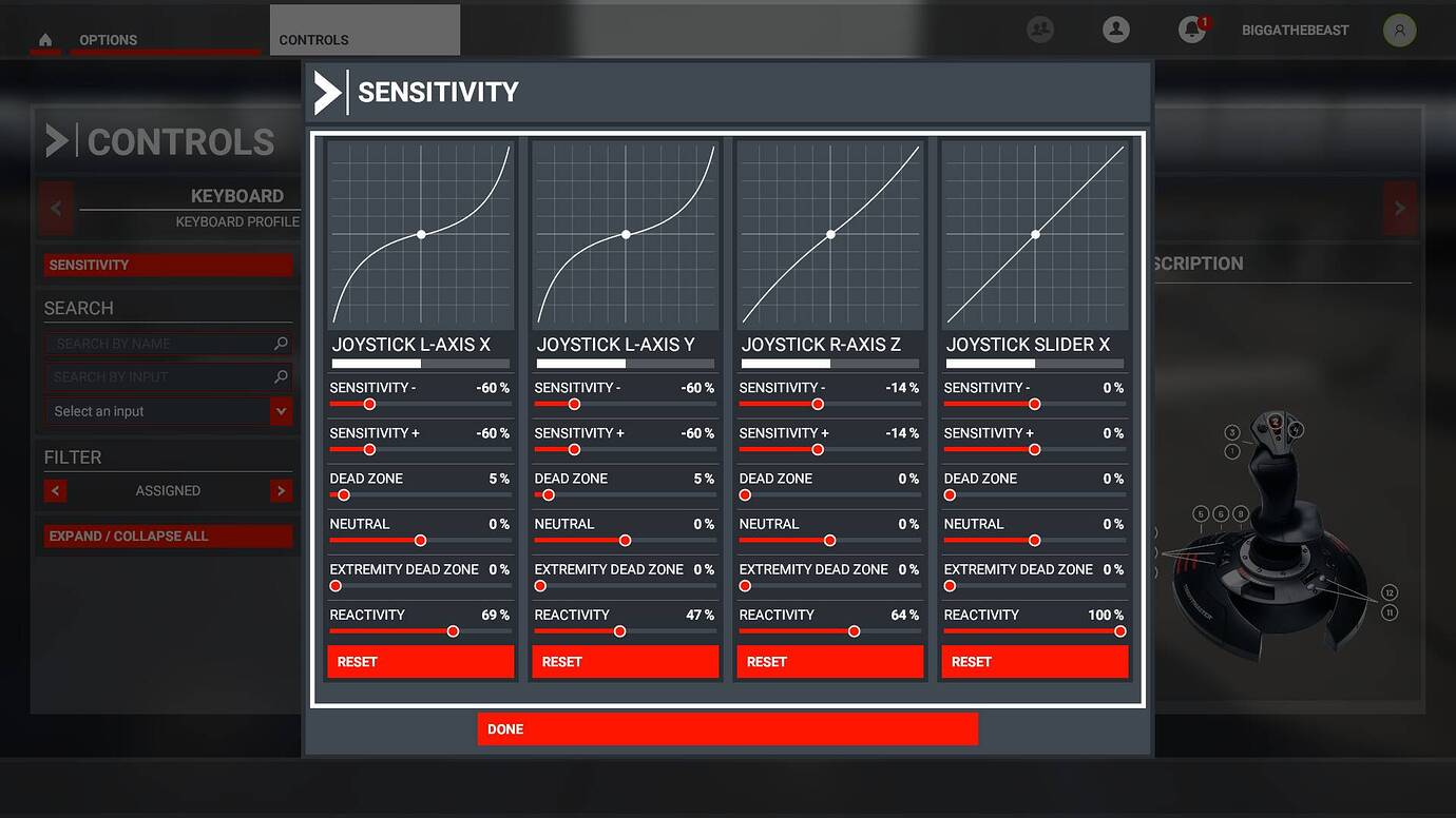 Joystick sensitivity suggestions for T.Flight Stick X - Tech Talk ...