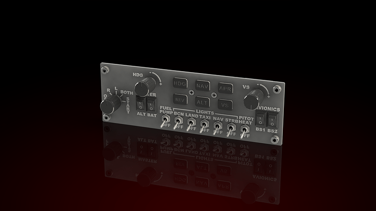3D Printed Flight Simulator Panel V2 - Home Cockpit Builders ...