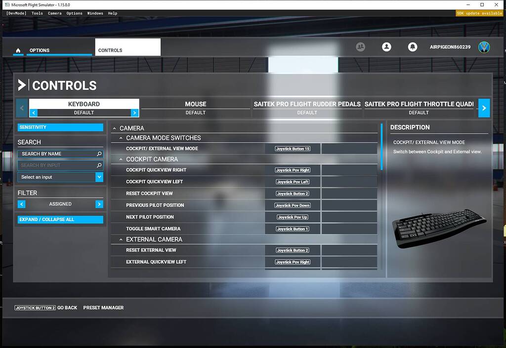FS2020 thinks my keyboard is a joystick - Hardware & Peripherals ...