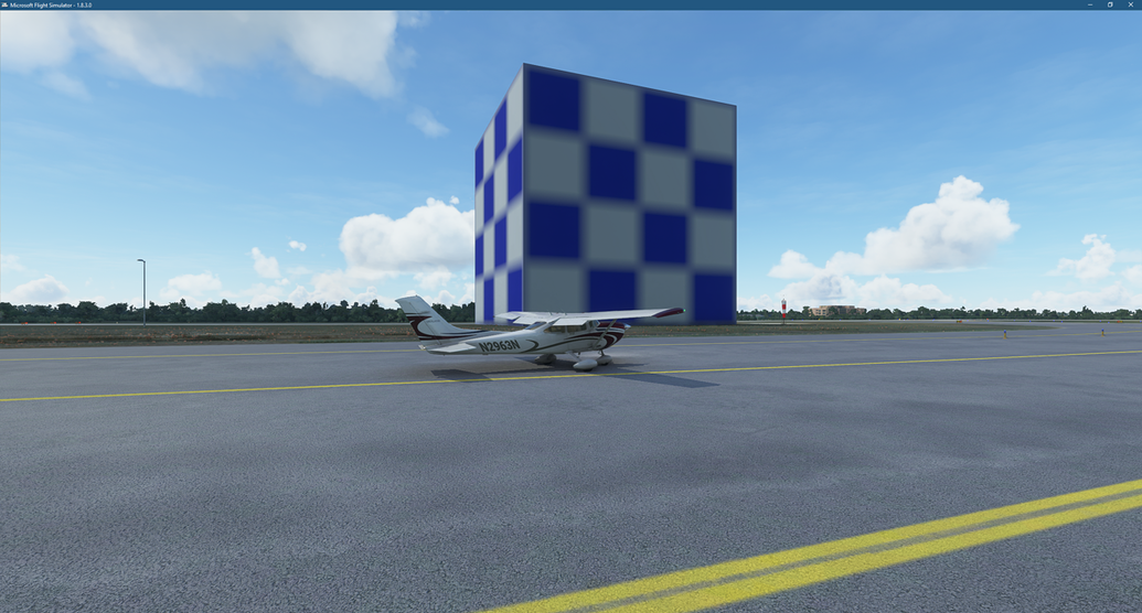 Weird Giant Blue and White Box at MYNN Runway 14 - Airports - Microsoft ...