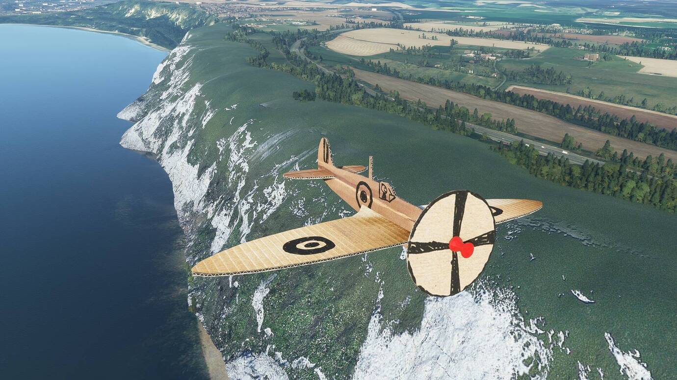 Aeroplane Heaven Cardboard Spitfire Released - Aircraft - Microsoft ...