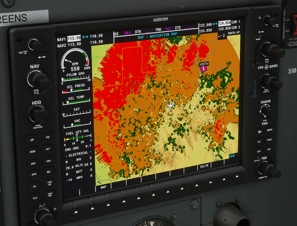 Nexrad and on-board weather radar returns are cloud based and not ...