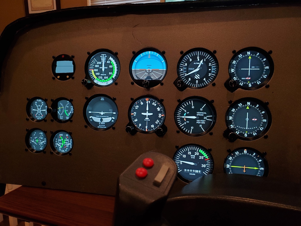Functional 2nd screen gauges and physical dials - Home Cockpit Builders ...