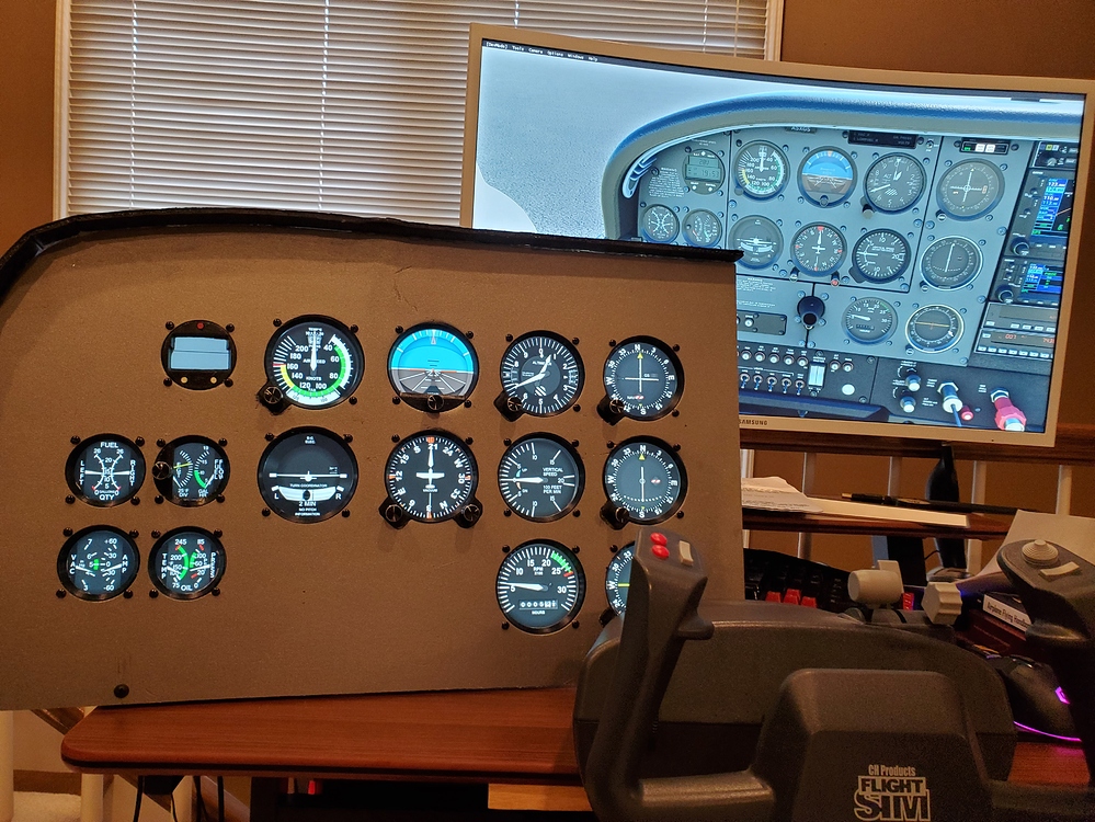 Functional 2nd screen gauges and physical dials - Home Cockpit Builders ...