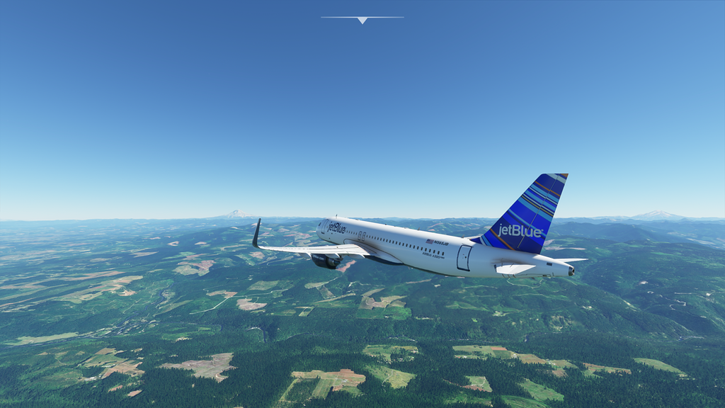 KSFO - KPDX: Jetblue and the mountain - Screenshots - Microsoft Flight ...