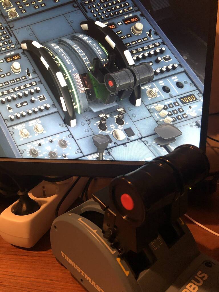 Thrustmaster TCA Quadrant normal idle mode has changed to full reverse ...