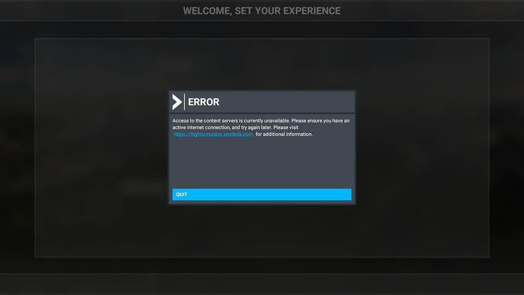 I couldn't connect anymore - User Interface & Activities - Microsoft Flight Simulator Forums
