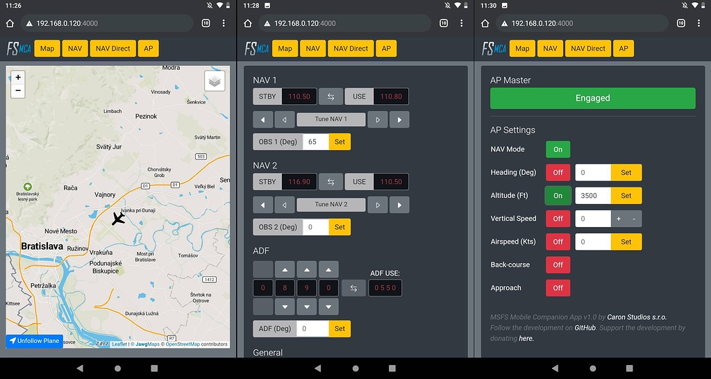 MSFS Mobile Companion App - Map, NAV, AP and more [New Freeware Released] - Tools & Utilities ...