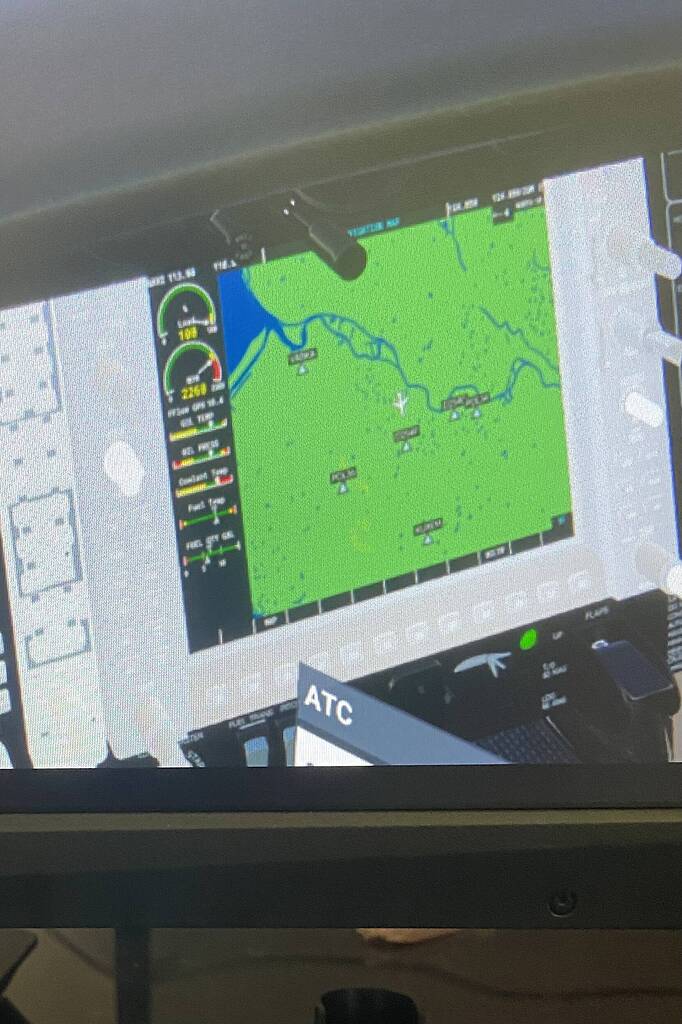White Garmin dashboard - Virtual Reality (VR) - Microsoft Flight ...