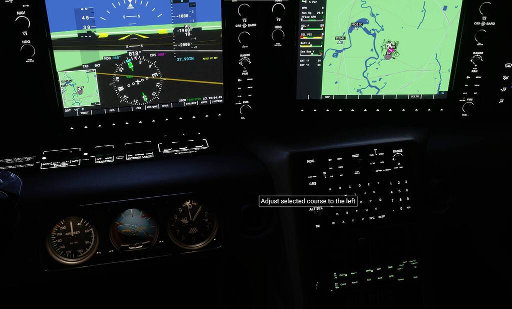 Garmin 1000 AFCS Control Panel Back-lighting not working in Cirrus SR22 ...