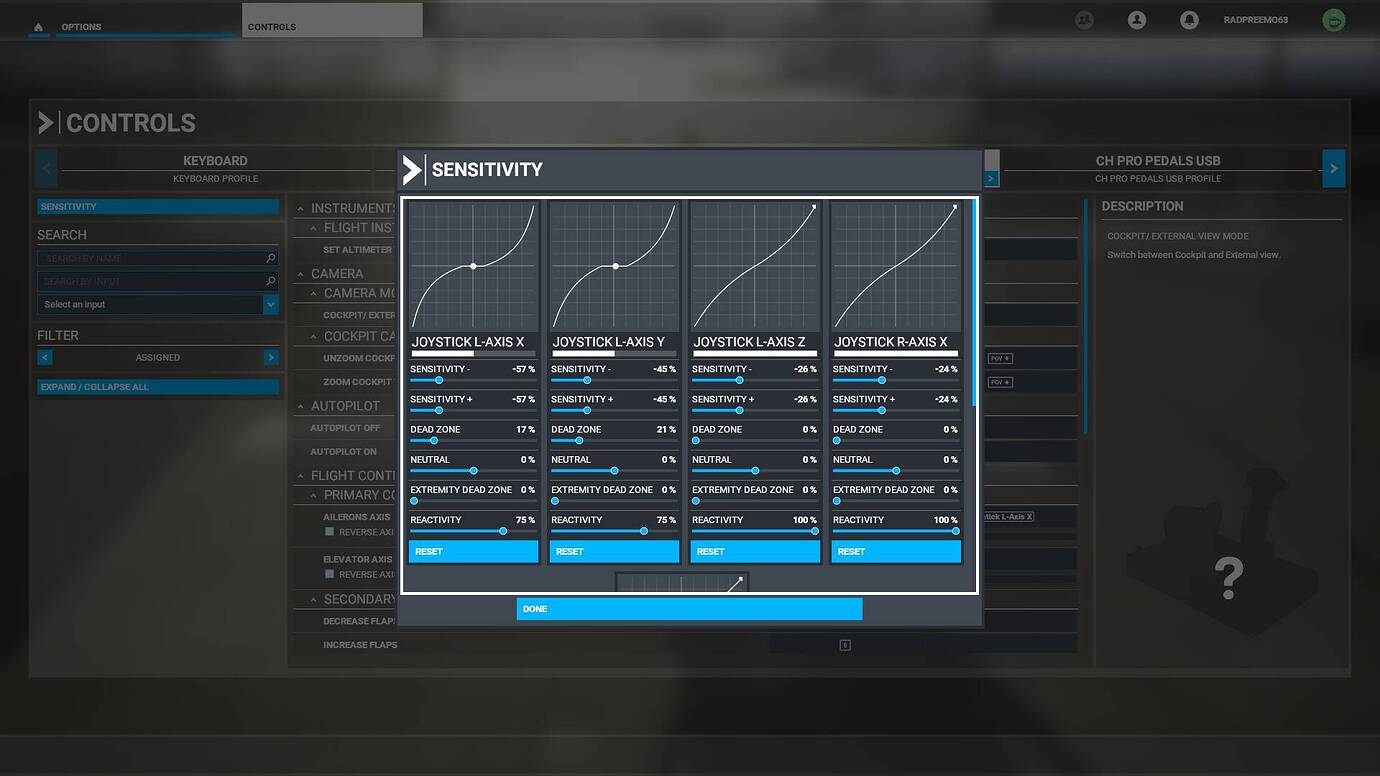 CH Flight Sim Yoke, can anyone help setting sensitivity? - Hardware ...