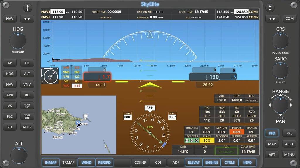 SkyElite - a PFD + MFD for home cockpits - Home Cockpit Builders ...