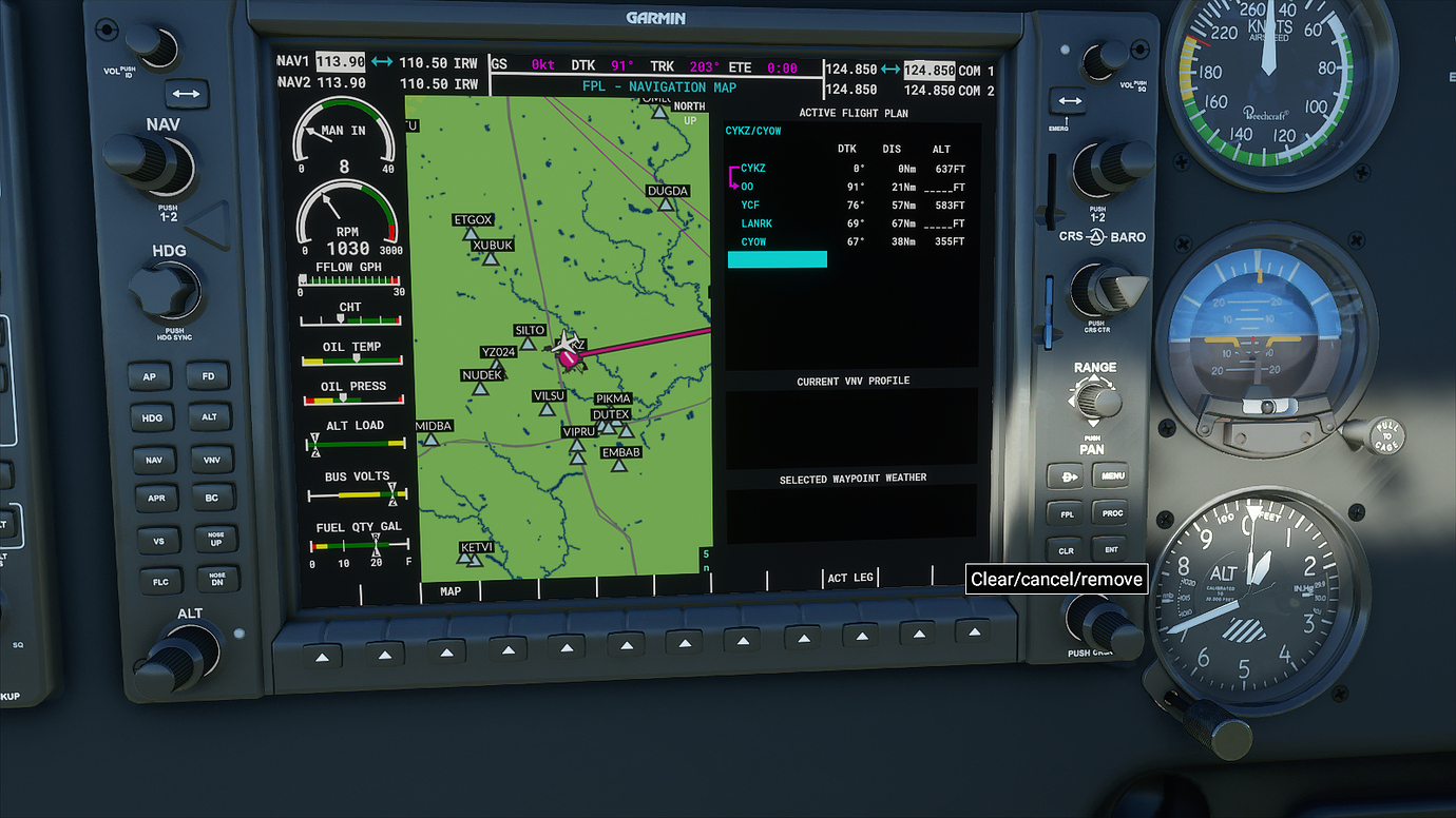 [HOW-TO] Creating a basic IFR Flight Plan via G1000 then filing with ...