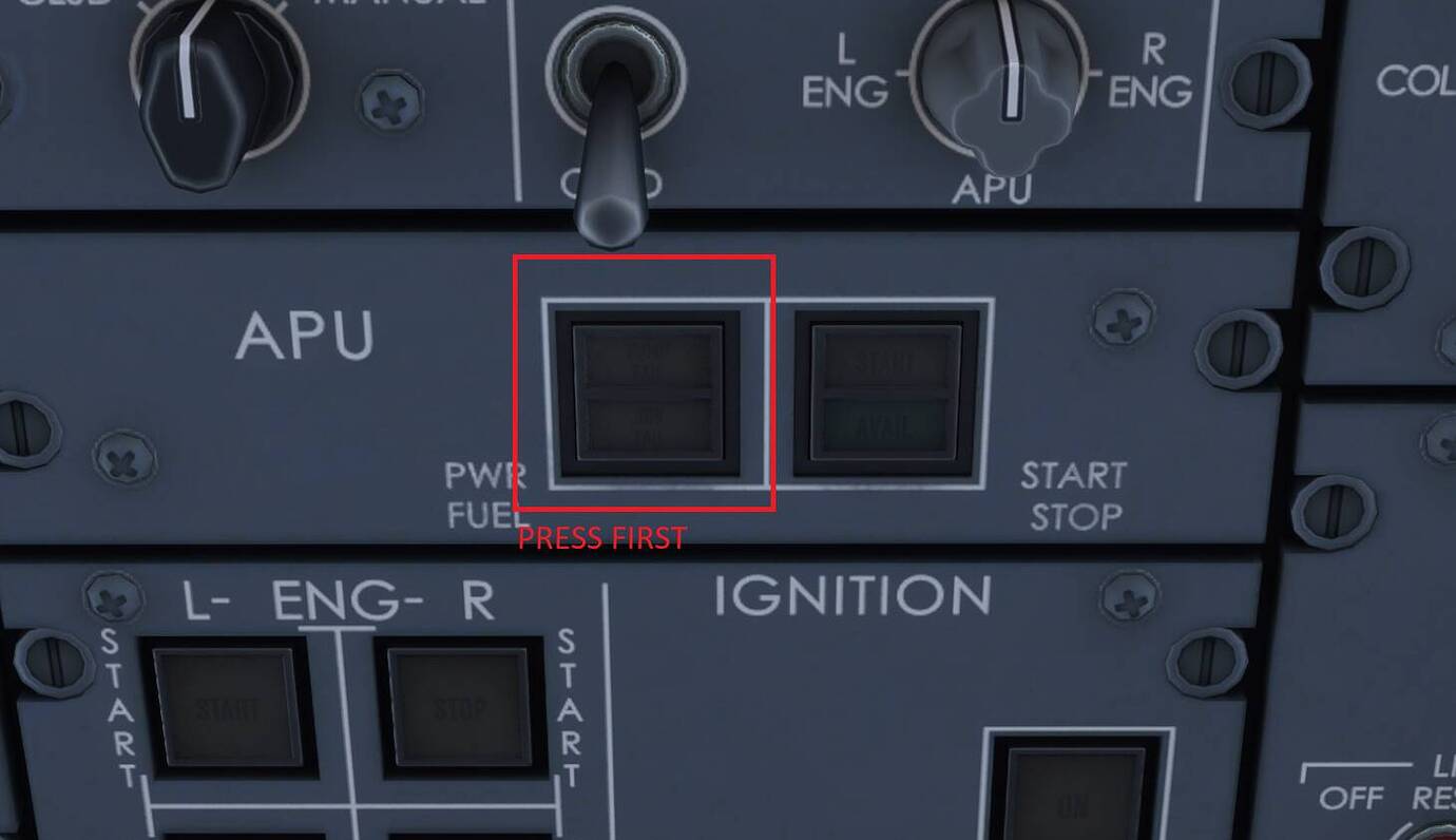 Crj 700 Apu Start Apu door ? impossible to start apu after click open ...