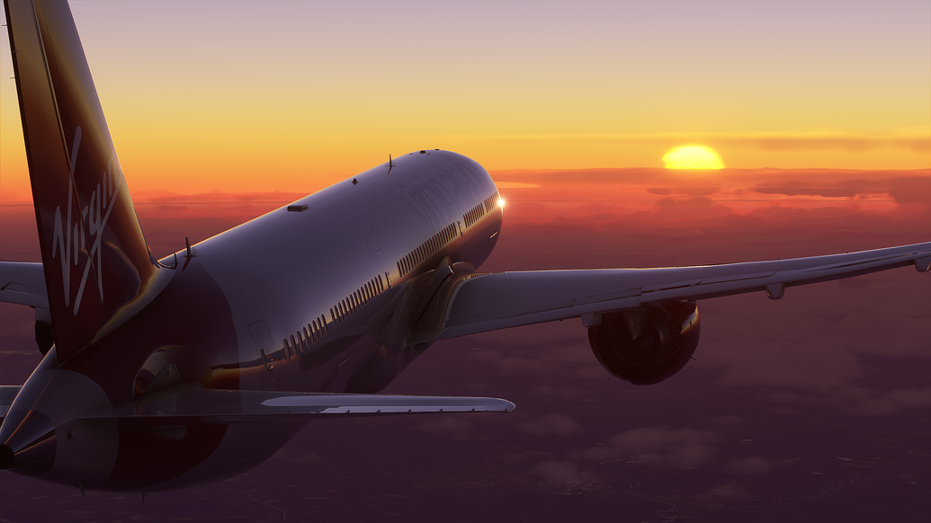 787-10 Dreamliner at sunset - World Photographer & Screenshots ...