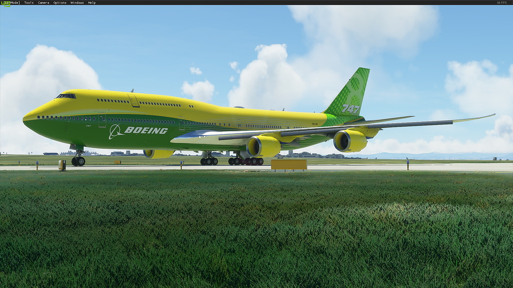 New Boeing 747 Livery - Yellow / Green - Screenshots - Microsoft Flight ...