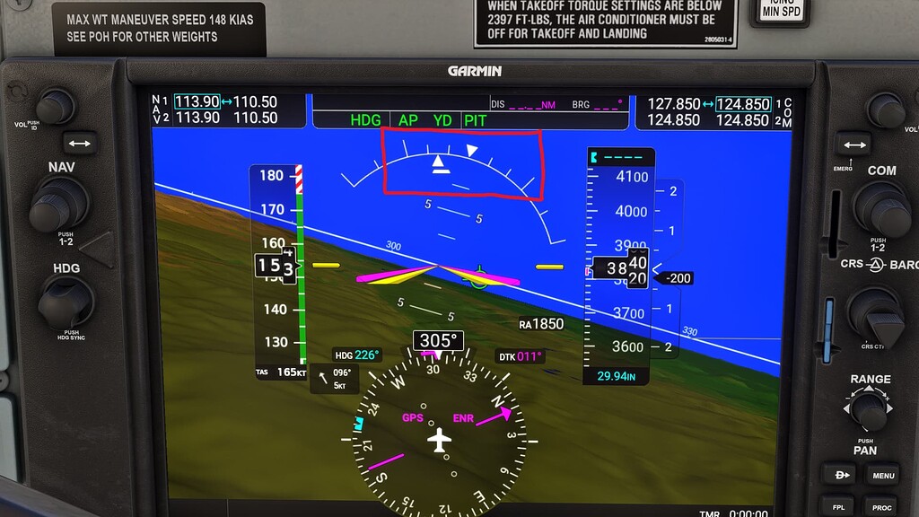 G1000 PFD Bug: Low Bank arc missing - Aircraft & Systems - Microsoft ...