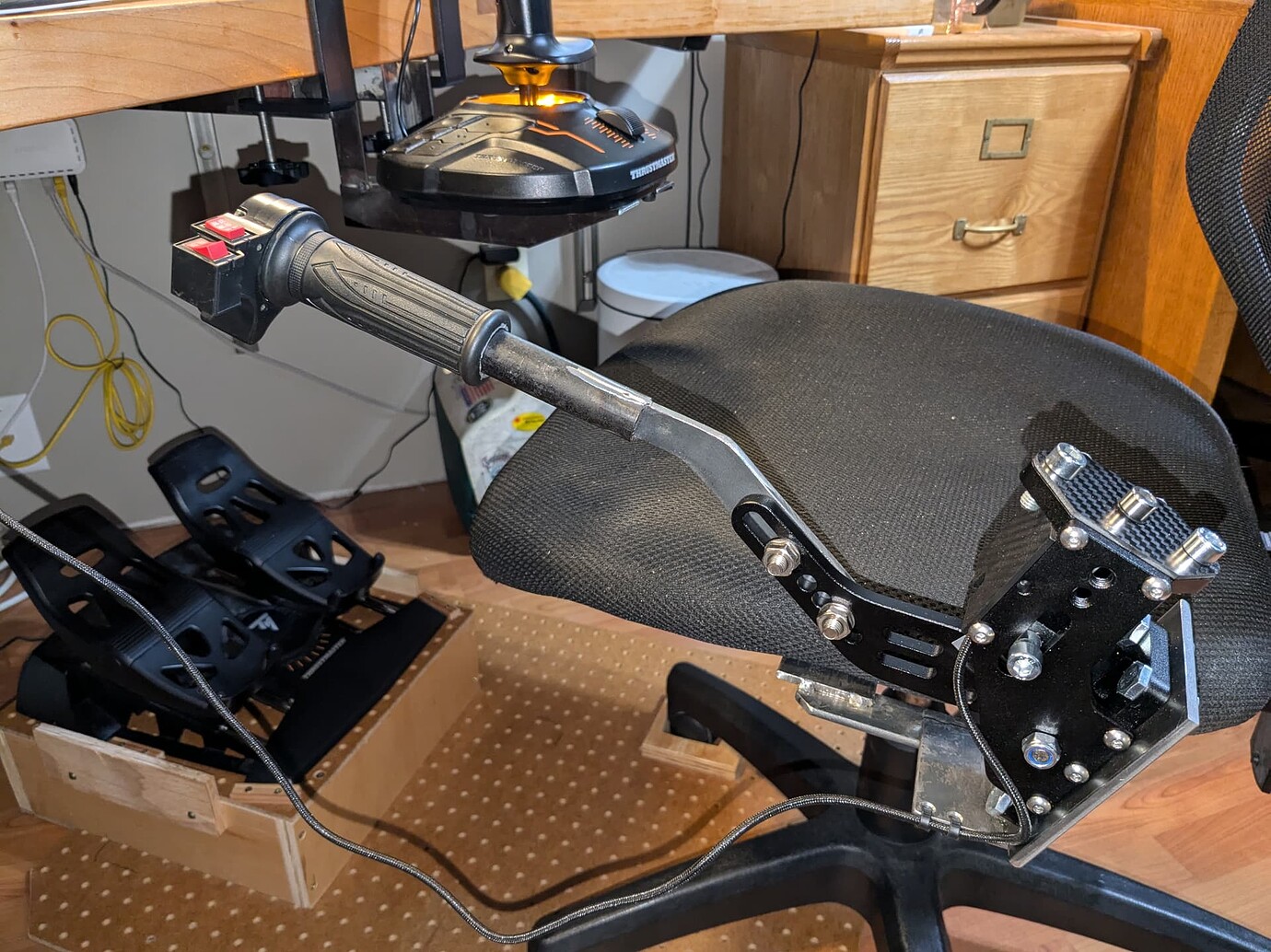 Simple Helicopter Collective - Home Cockpit Builders - Microsoft Flight ...