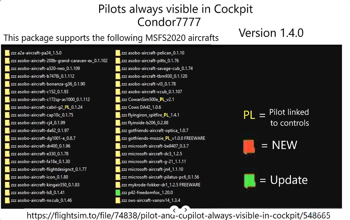VR Pilot Avatar Superpack - Copilot and/or Pilot always visible in ...