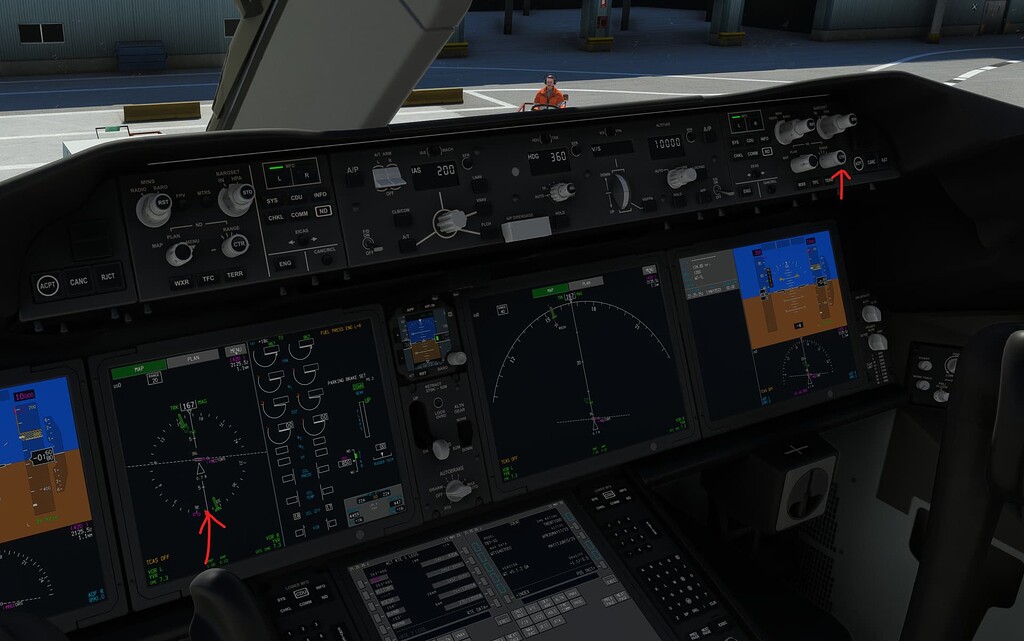 FO ND CTR Push Changes Captain's ND Display - Resolved - Microsoft ...