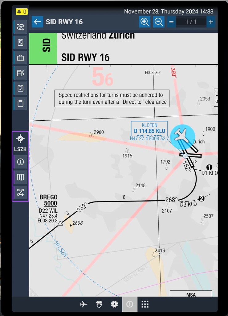 Horizontal EFB Orientation breaks Aircraft-location-marker in Charts View - Miscellaneous ...