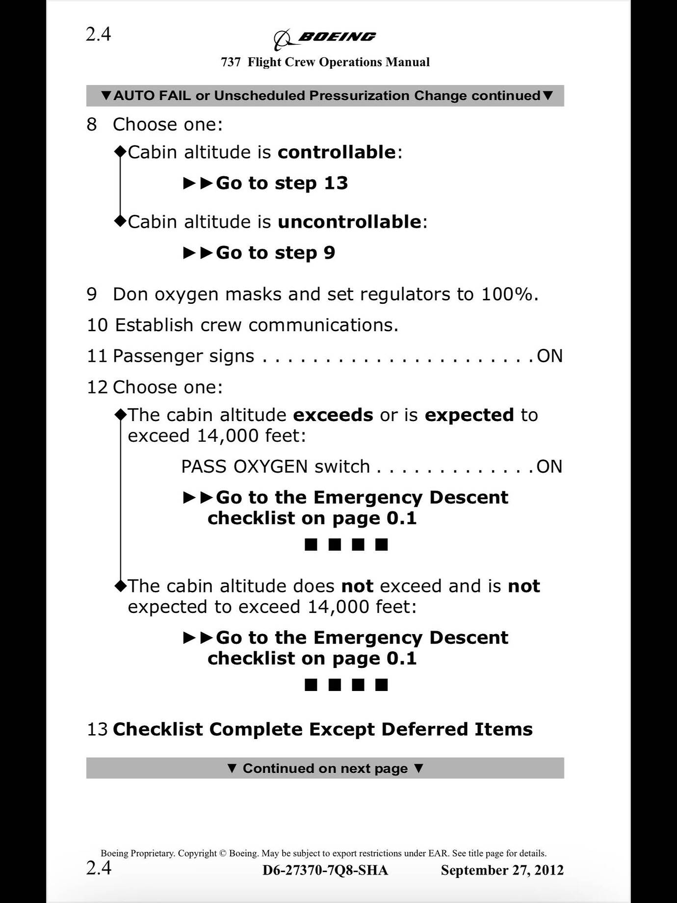 Cabin Altitude Warning in PMDG 737-600? - Aircraft & Systems ...