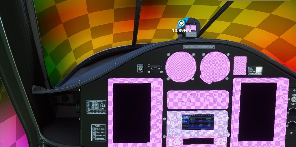 Newbie question - pink cockpit elements/windows - Hardware ...