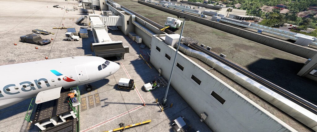 WU16 MKJS Jetways and parking positions on Gates 1-6 - Scenery and ...