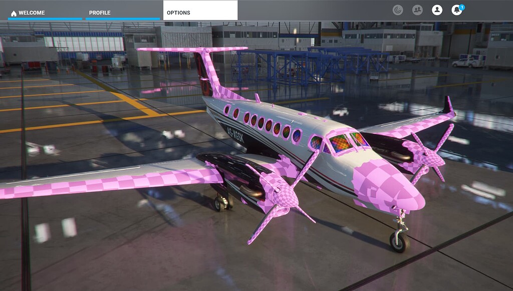 Options, profile menus disappeared; planes are purple/pink - Install, Performance & Graphics ...