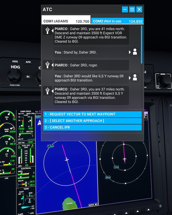 Can't request a different approach? - ATC, Traffic & NAVAIDs - Microsoft Flight Simulator Forums
