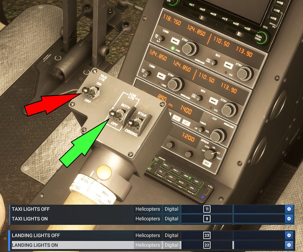 Bell 407 Controls Mapping Errors: Exterior Lighting - Aircraft ...