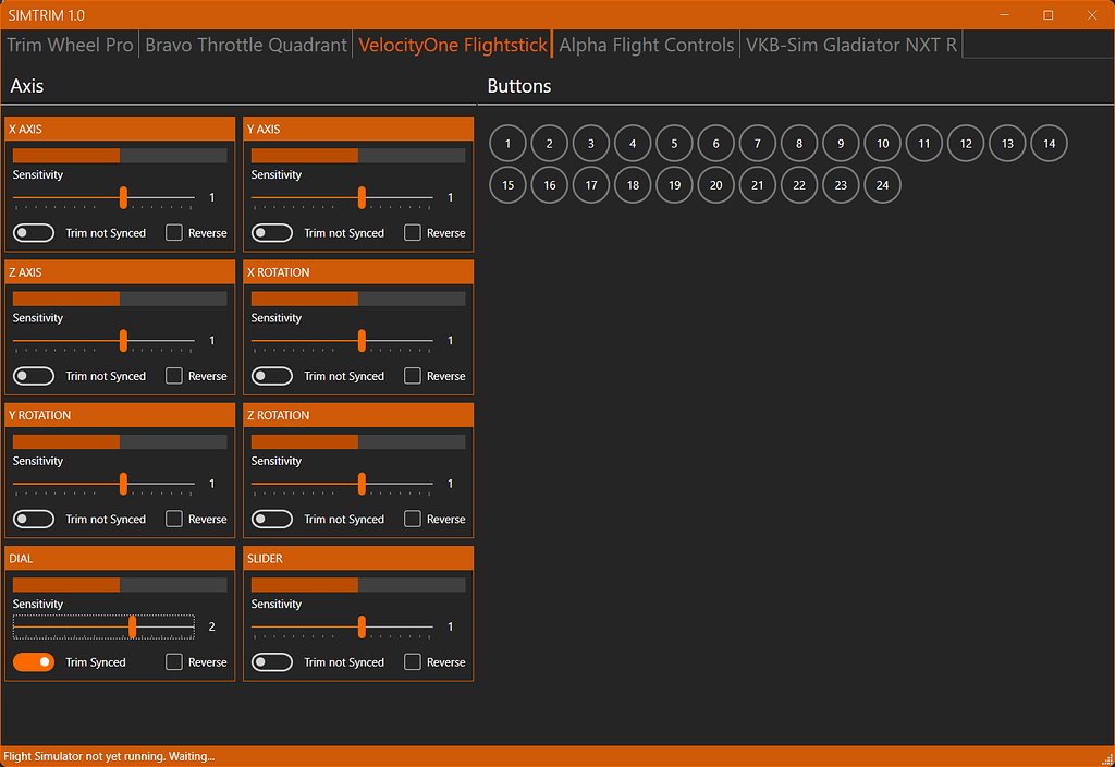 Release Simtrim Analog Trim Wheel Synchronization Application Makers Point 3rd Party