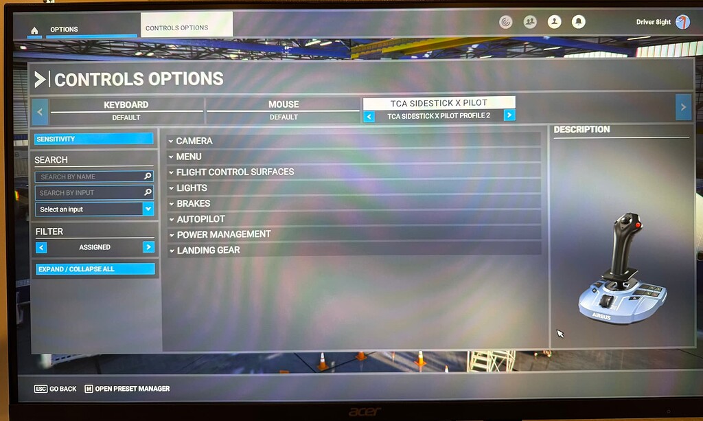 How do I get standard Options page for Controllers? - Install, Performance & Graphics ...
