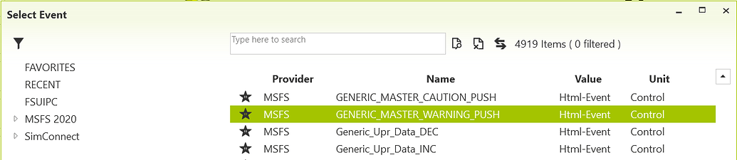 Master Warning/Caution key bindings - General Discussion - Microsoft ...
