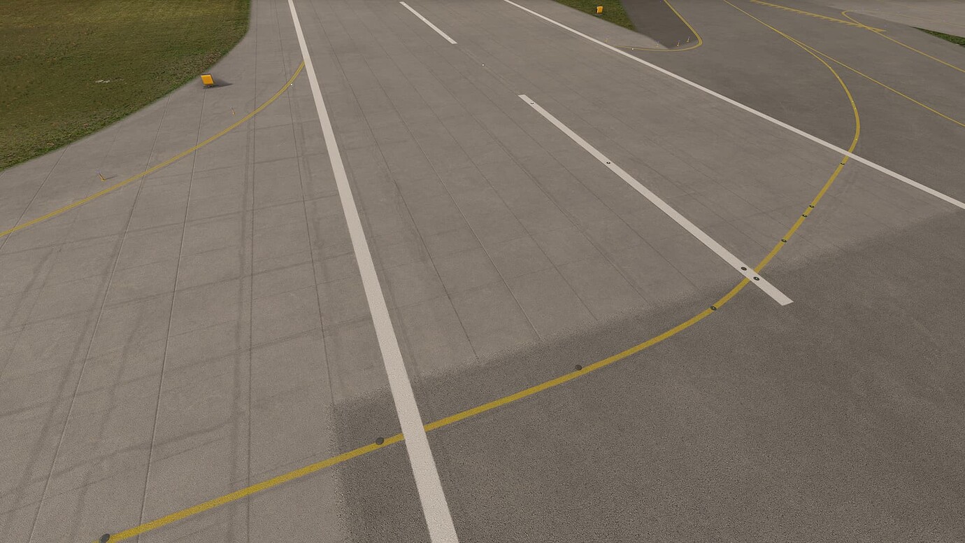 Default airport taxiway and runway textures getting swapped - Scenery ...