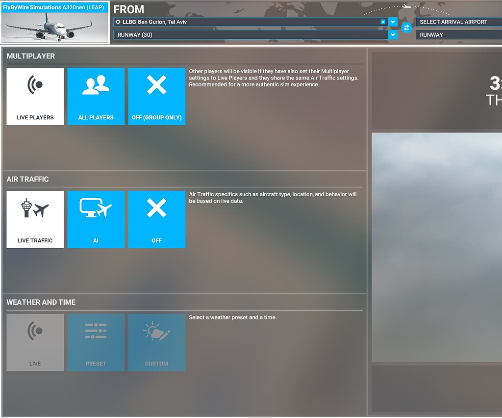 Cant choose a weather preset or enable live weather - Weather & Live ...