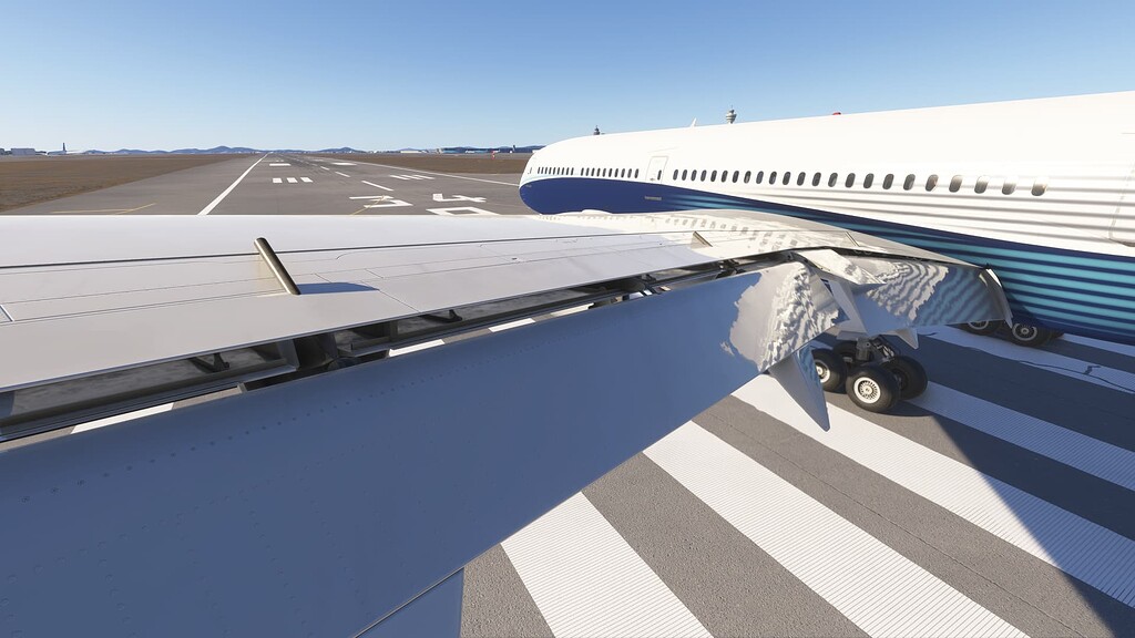 The flap release screw pierced the wing, under full flaps, System ...