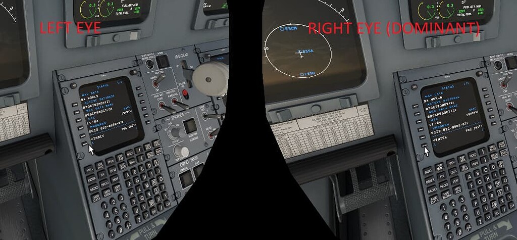 Dominant eye and mouse cursor position (Hard to aim mouse in VR cockpit ...