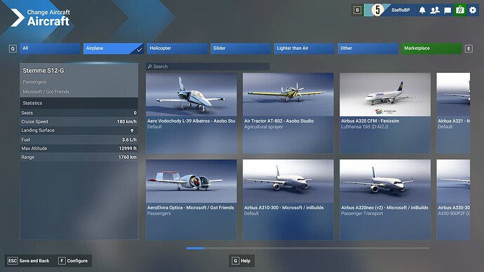 Bring back the FS2020 Aircraft Categories - Wishlist - Microsoft Flight ...