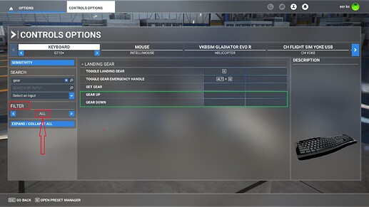 Add discrete landing gear keyboard shortcuts - Hardware & Peripherals ...