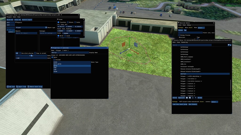 Create water pond in airport scenery - SDK - Microsoft Flight Simulator Forums