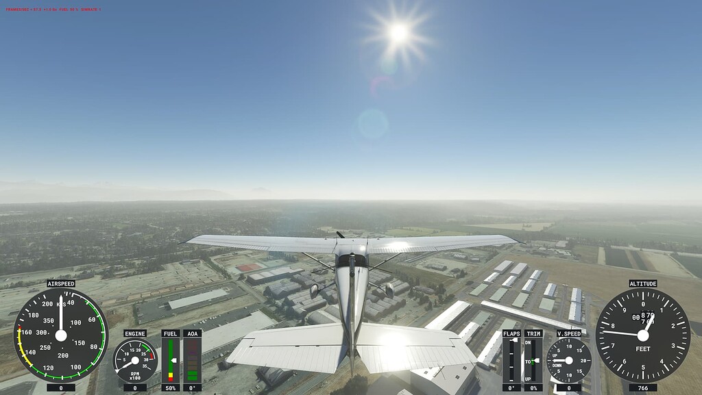 MSFS rendered wildfire smoke in our area perfectly! - World ...