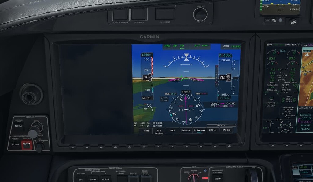 How to get a full PFD screen in the HJet G3000 - Aircraft - Microsoft ...
