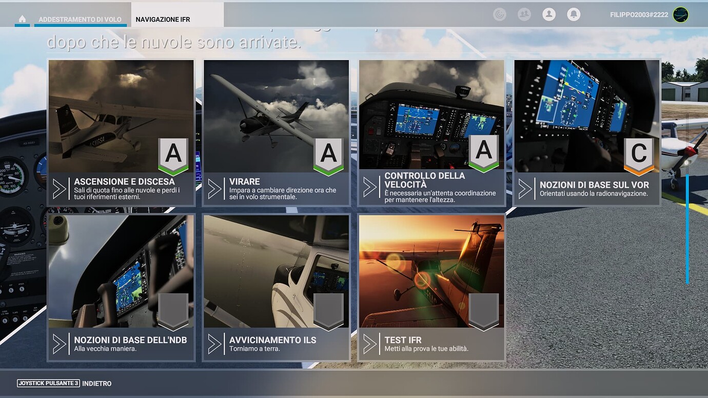 How to successfully pass the IFR/VOR/NDB/ILS lessons? - Menus ...