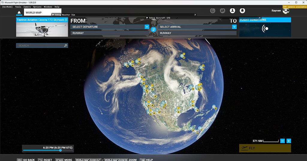 White Cube in centre of World Map when using Debug Weather Sim - Resolved - Microsoft Flight ...