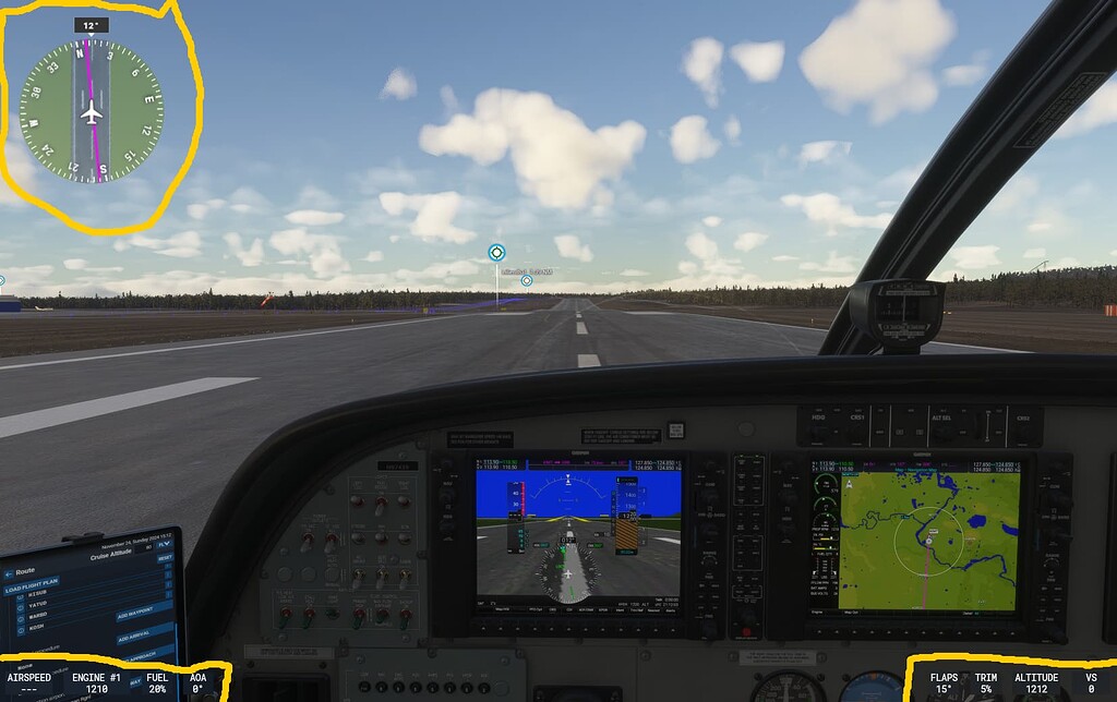 How to Eliminate Instrument/Data Assists in Cockpit View - User Interface & Activities ...