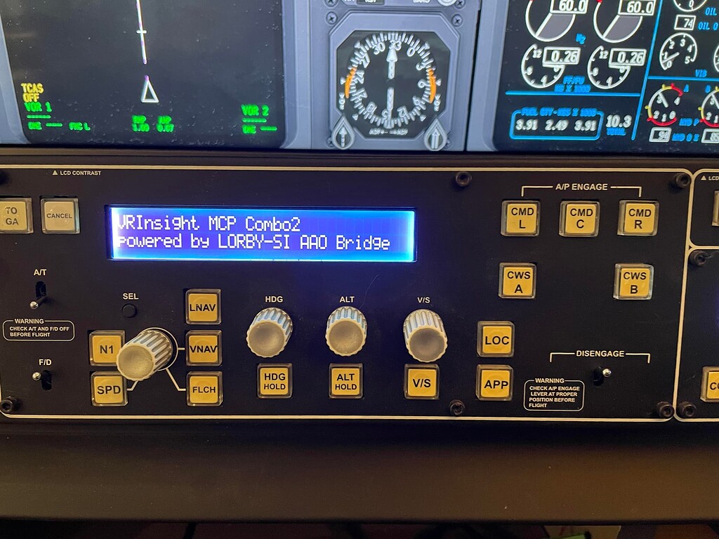 Axis and Ohs with VRInsight Boeing combo (can't get it to work ...