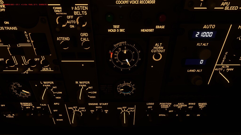 PMDG 737 pressurization gauge - Aircraft & Systems - Microsoft Flight ...